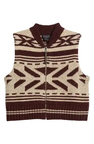 Pendleton Shetland Wool Zip Vest