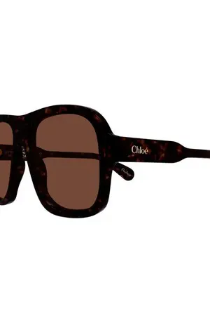 Chloé 58mm Pilot Sunglasses