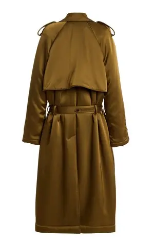 Altuzarra Ace Belted Satin Coat