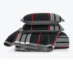 TRULY SOFT Danbury Plaid King Quilt Set