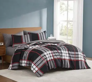 TRULY SOFT Danbury Plaid 3 Piece Full/queen Com Forter Set