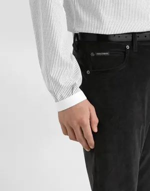 Dolce & Gabbana Cotton And Cashmere Regular Trousers