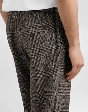 Dolce & Gabbana Glen Plaid Alpaca Blend Joggers