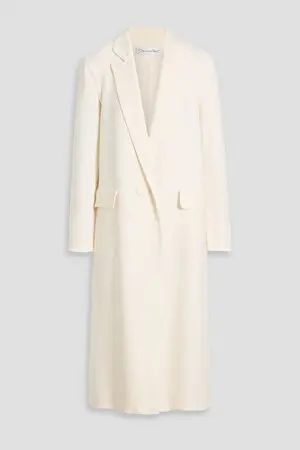 Oscar De La Renta Double-breasted Wool-blend Coat