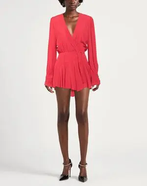 Pinko Acetate And Silk Mini Wrap Dress
