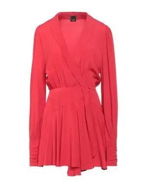 Pinko Acetate And Silk Mini Wrap Dress