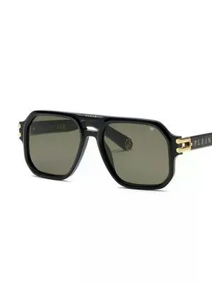 Philipp Plein Square-frame Double-bridge Sunglasses