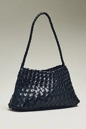 Anthropologie Calla Woven Shoulder Bag - Black