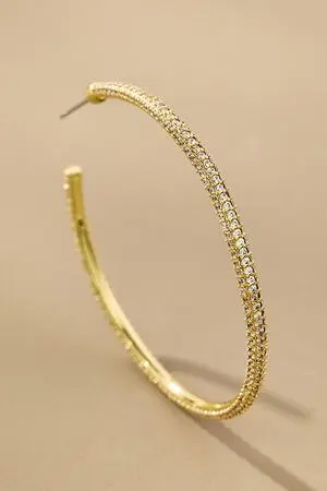 UNCOMMON JAMES Pavé Hoop Earrings