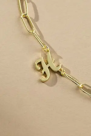 UNCOMMON JAMES Cursive Initial Monogram Necklace - H
