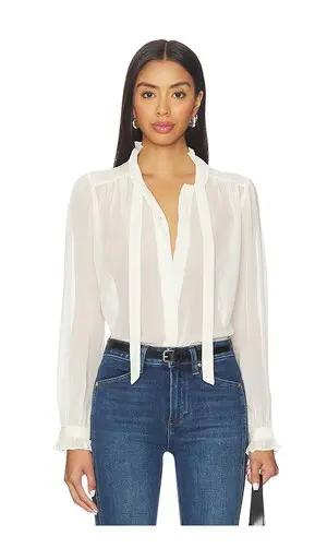 White Bow Blouses and Shirts