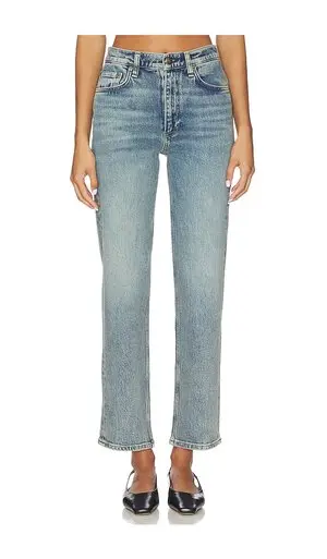 Rag & Bone Harlow Mid-rise Ankle Straight Jeans
