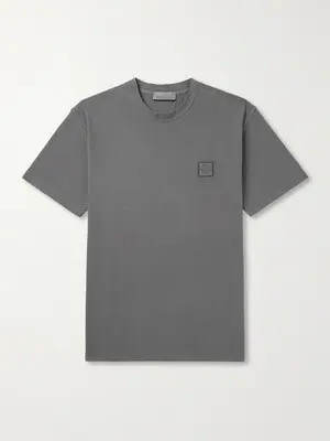 Stone Island Stone Island - STONE ISLAND GHOST Logo-Appliquéd Cotton-Jersey T-Shirt - Men - Gray - S Gray