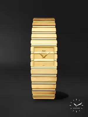 STEPHANIE WINDSOR 1990 Piaget Polo 25mm 18-karat Watch - Gold
