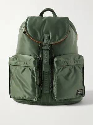 PORTER-YOSHIDA & CO Tanker Rucksack Nylon-twill Backpack - Green