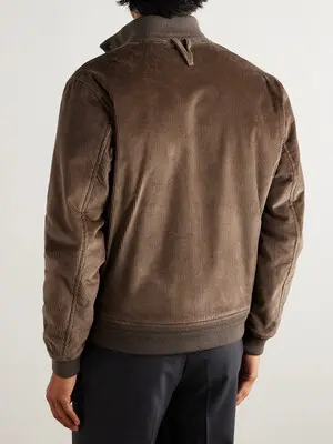 VALSTAR Valstarino Cotton-blend Corduroy Padded Jacket - Brown