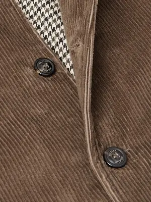VALSTAR Valstarino Cotton-blend Corduroy Padded Jacket - Brown