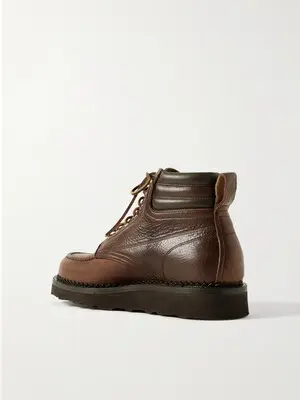 YUKETEN Leather Work Boots - Brown