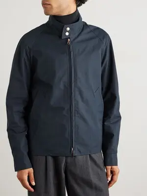 Private White V.c. Cotton-ventile® Harrington Jacket - Blue