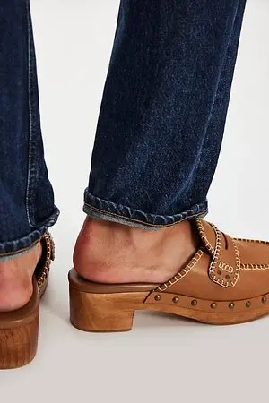 Free People Blanket Stitch Clogs - Tan