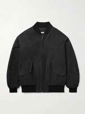 A.PRESSE Nubuck Bomber Jacket