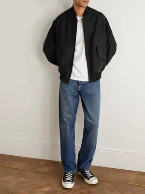 A.PRESSE Nubuck Bomber Jacket