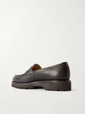 John Lobb Lopez New Standard Full-grain Leather Penny Loafers - Brown