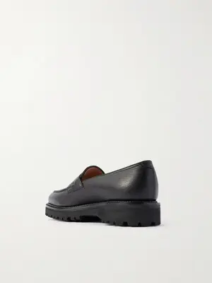 John Lobb Lopez New Standard Leather Penny Loafers - Black