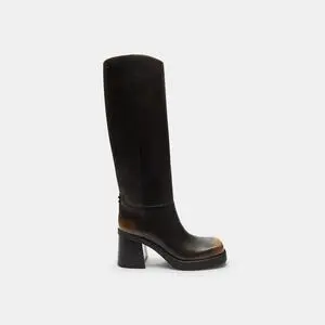 COACH Sculpted C Tall Boot In Loved Leather