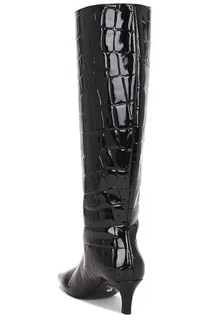 Retrofete Taliyah Embossed Patent Leather Knee-high Boots