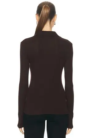AGOLDE Amos Polo Long Sleeve Shirt