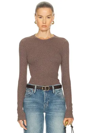 AGOLDE Delphi Slim Tee - Ceramic