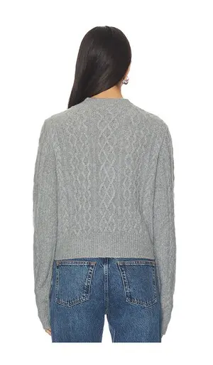 FAVORITE DAUGHTER Eleanor Cable-knit Cardigan