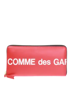 Comme Des Garçons Logo-printed Wallet - Red
