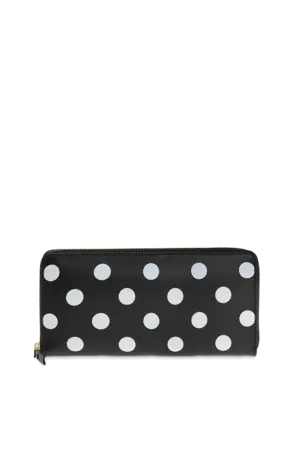Comme Des Garçons Polka Dot Wallet - Black