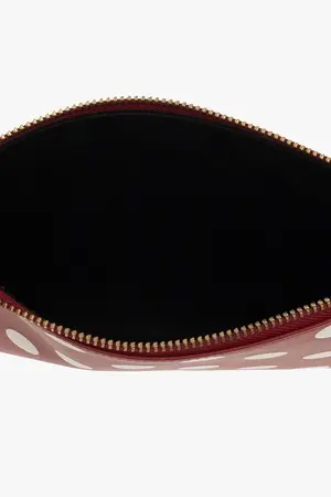 Comme Des Garçons Polka Dot Leather Pouch - Red