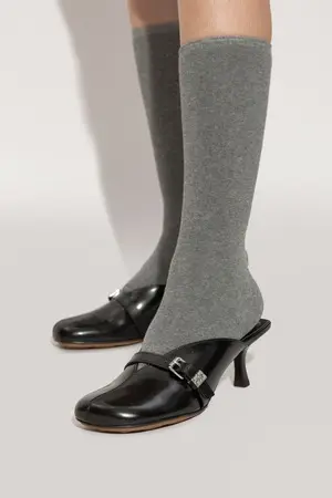 GANNI Heeled Mules - Black