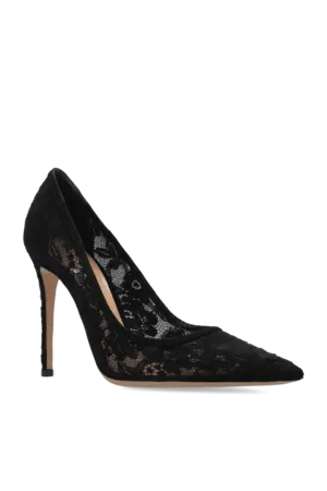 GIANVITO ROSSI Claudia Lace Stilettos - Black