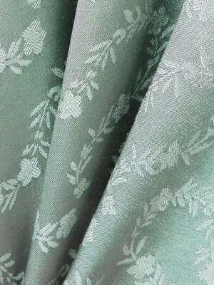 DÔEN Ginette Floral-jacquard Satin Midi Dress