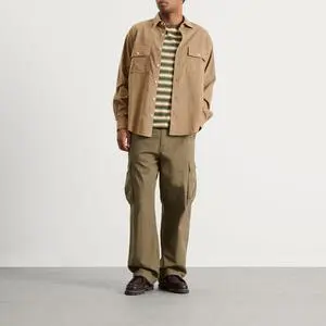 CAFÉ MOUNTAIN Double Pocket Seersucker Cord Heritage Shirt