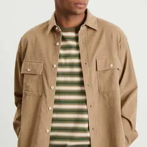 CAFÉ MOUNTAIN Double Pocket Seersucker Cord Heritage Shirt