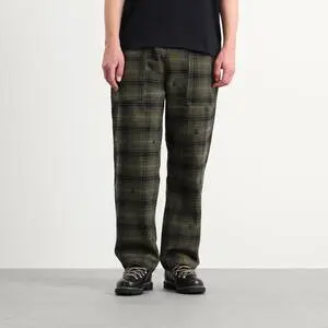SERVICE WORKS Thistle Plaid Chef Pants - Olive
