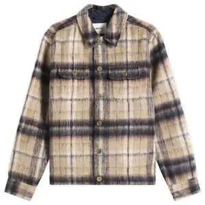 KESTIN Haston Jacket - Oat Check Brushed Wool