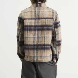 KESTIN Haston Jacket - Oat Check Brushed Wool