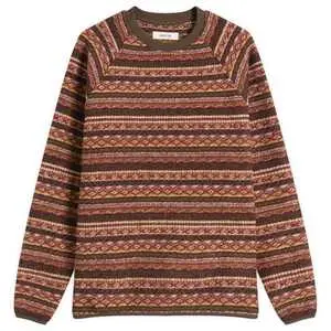 KESTIN Junction Knitted Fairisle Sweatshirt