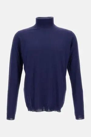GOES BOTANICAL Extra Fine Merino Wool Turtleneck Sweater - Blu