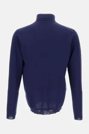 GOES BOTANICAL Extra Fine Merino Wool Turtleneck Sweater - Blu