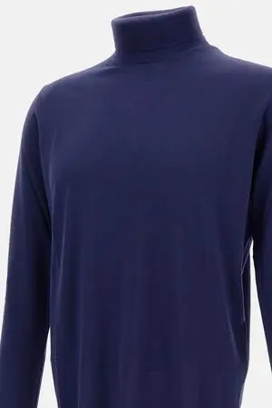 GOES BOTANICAL Extra Fine Merino Wool Turtleneck Sweater - Blu