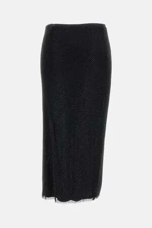 SELF-PORTRAIT Mini Dress With Crystal Trims - Black