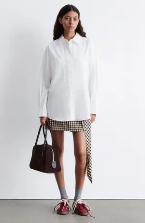 & Other Stories Oversized Cotton Button-up Shirt